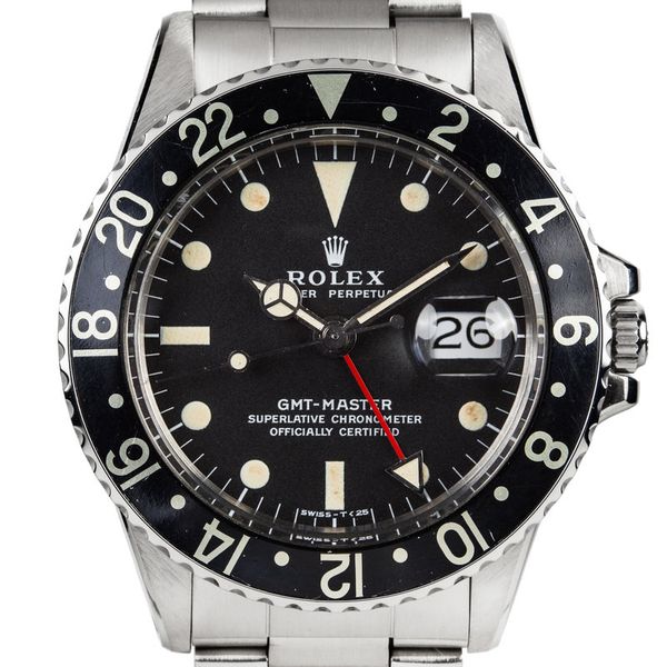 FS: 1971 Rolex GMT-Master 1675 with Black Bezel Insert and Box and Papers F-105 Fight ...