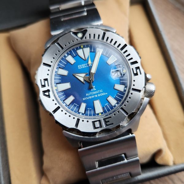 Seiko SBDC067 Coral Blue Monster Gen3 Prospex Automatic Dive Watch ...