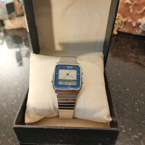 1984 Rare Vintage Casio 187 AE-70 Ana-Digi Alarm Chronograph ( Blue ...