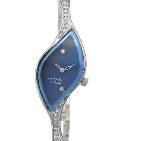 Titan RAGA Blue Dial Analog Watch with Studded Crystals | WatchCharts ...