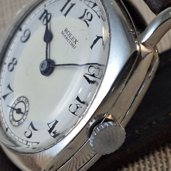 RARE VINTAGE MEN'S watch ROLEX MARCONI , WORK VERY WELL, ART DECO ...