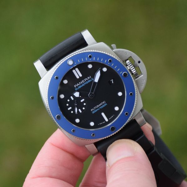 [WTS] Panerai Submersible Azzurro PAM1209 Blue Bezel 42mm | WatchCharts