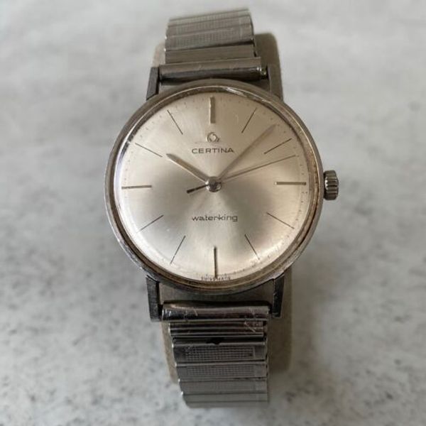 Vintage Certina Waterking Cal.25-36 Swiss Manual Wind Watch - Needs ...