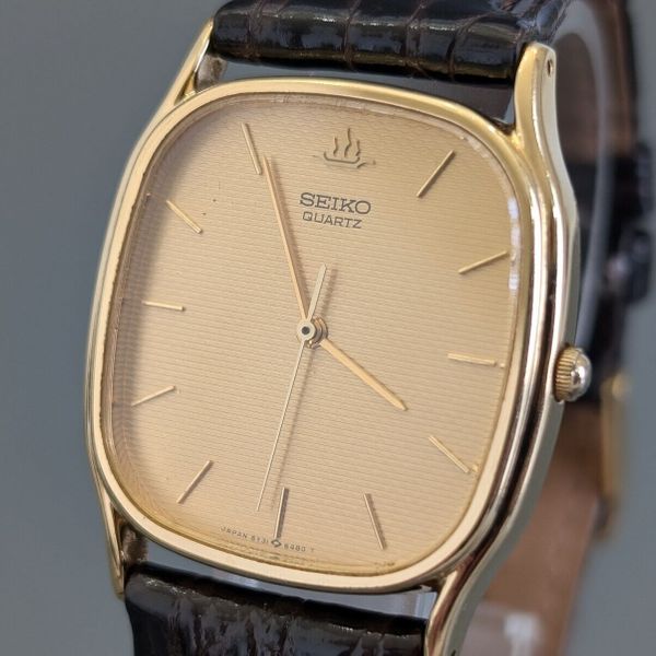 SEIKO Dolce 5Y31-5160 Gold quartz Men's Watch Vintage | WatchCharts Marketplace