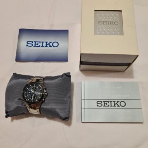 Used Seiko 7T62 Titanium Chronograph Sportura Quartz Mens Watch Great Condition! | WatchCharts ...
