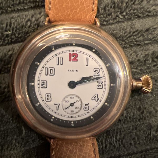 Vintage Elgin Trench Watch WW1 B&B Royal Case. Mason Symbol ...