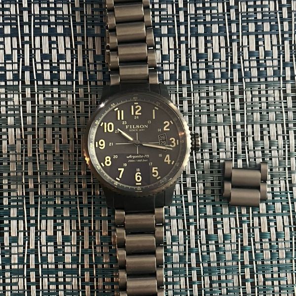 Filson Shinola Mackinaw Field Watch Gunmetal Grey | WatchCharts Marketplace