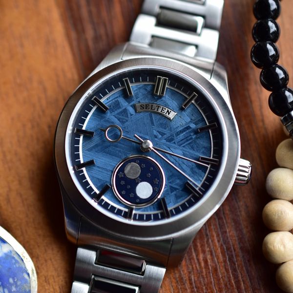 [WTS] BNIB Selten Watch Co. Blue Meteorite Day/Night Phase Auto ...