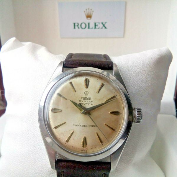 BEAUTIFUL GENTS 1960 ROLEX TUDOR OYSTER ROYAL WATCH, SERVICED AND BOXED ...
