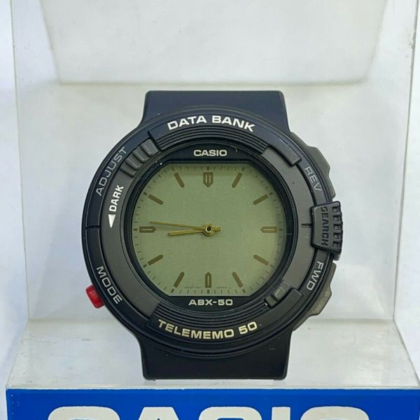 Casio ABX-50 collectors Rare Vintage Analog Telememo 50 Data-bank ABX50 ...