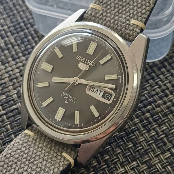 1972 Seiko 5 6119-8083 Automatic 21J Black Luminous Dial (S3 ...