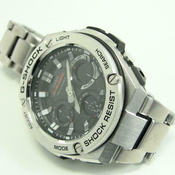 CASIO G-SHOCK MULTI BAND 6 ALARM TOUGH SOLAR LIGHT 5444 GST-W110D DIVER ...