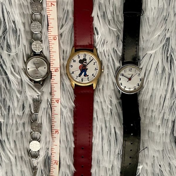 Vintage Watch/Face Lot Mickey Mouse Timex Swatch Cote Dâ Azur Suizo ...