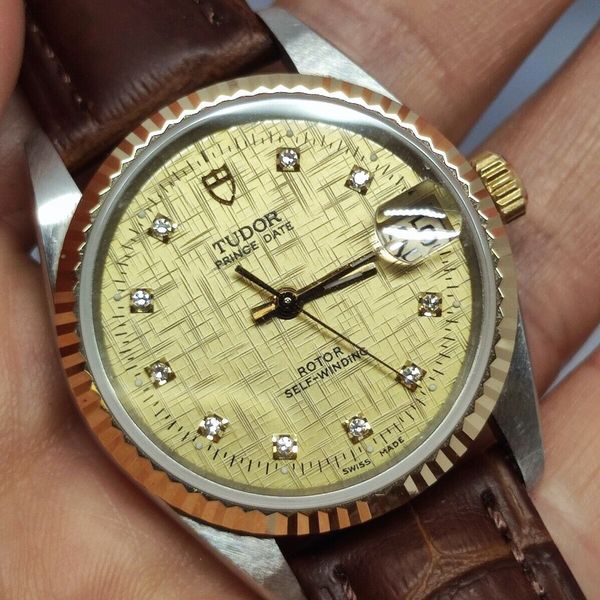 Vintage Tudor 72033 Diamond OysterDate Automatic Watch - Read ...
