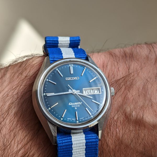 [WTS] Vintage Seiko 3003 - Blue Sunburst Dial - January 1984 | WatchCharts