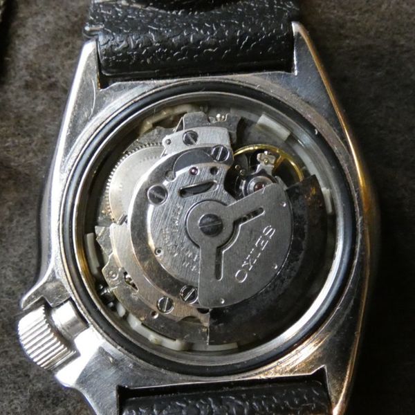 Vintage Seiko Diver Mod 6309 Movement Black Dial With White Fish bone ...