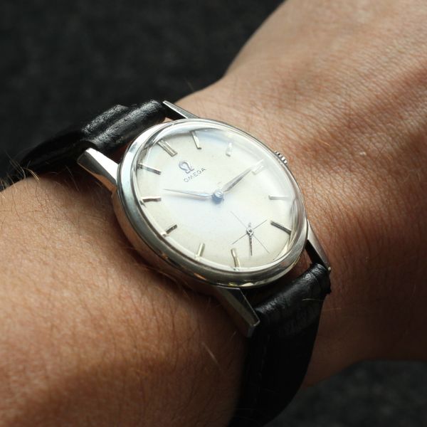 Vintage Omega w/ leaf hands, small seconds, 33mm steel case - REDUCED ...