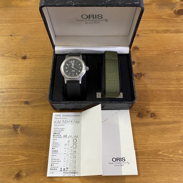 ORIS BC3 Big Crown 7500 Black Dial Day Date Automatic Men's Watch from ...