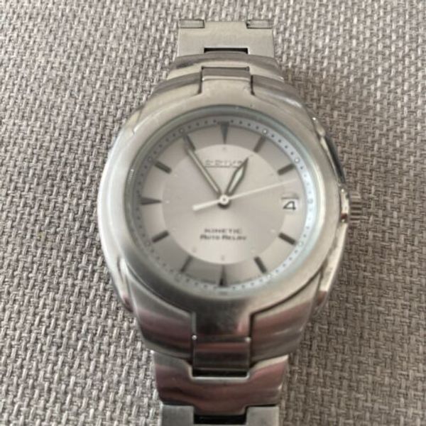 Seiko Mens Kinetic Auto Relay Watch Immaculate | WatchCharts Marketplace