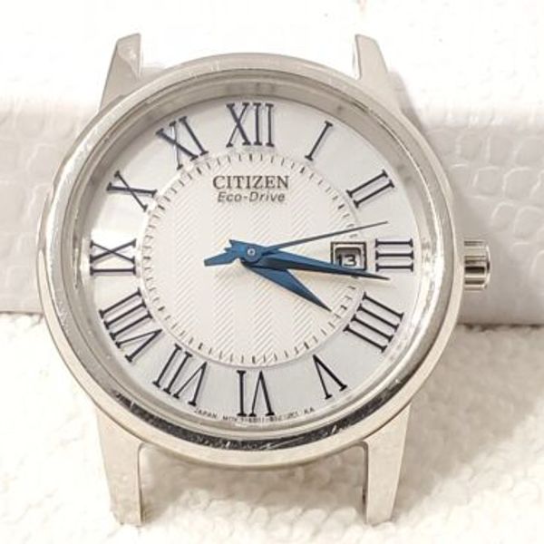 Vintage Citizen Eco Drive Women's Watch White Dial Blue Roman Numerals ...