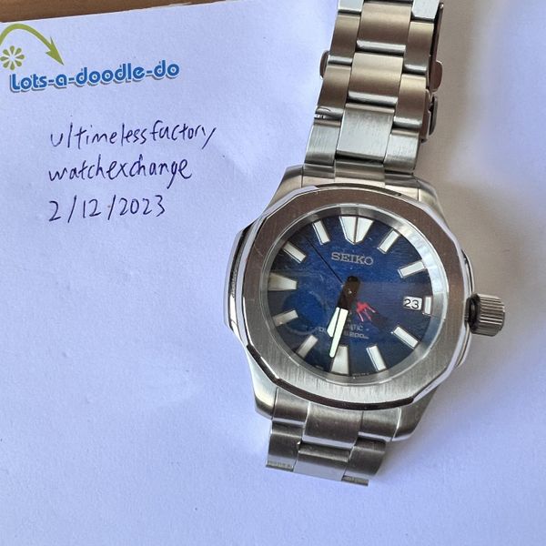 [WTS] OEM blue Manta Ray dial Seiko Mod Nautilus Build! | WatchCharts ...