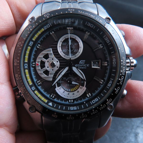 EF-543 Casio Edifice Chronograph WR 100M Quartz Men Watch | WatchCharts ...
