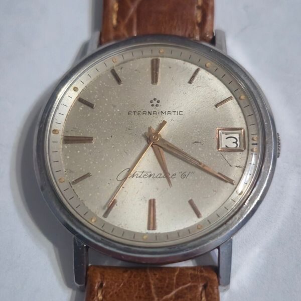 ETERNA MATIC CENTENAIRE 61 WRISTWATCH AUTOMATIC STEEL CASE ...