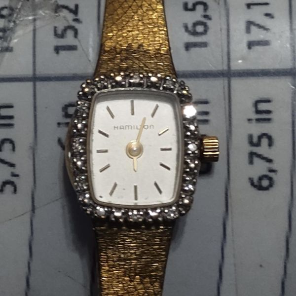 Vintage Hamilton diamond bezel ladies watch | WatchCharts Marketplace