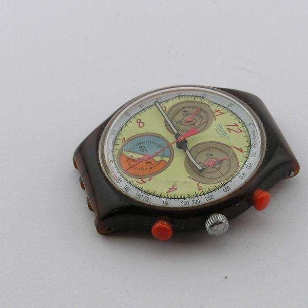 Vintage Swatch Chronograph Watch Fancy Dial 1993 | WatchCharts Marketplace