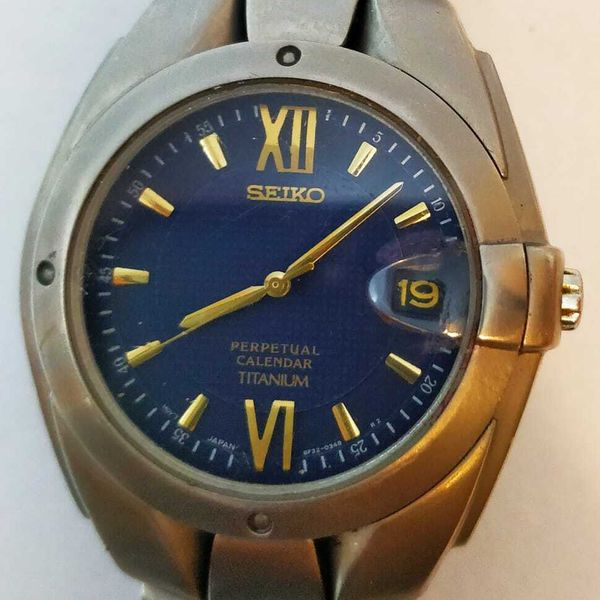 SEIKO 8F32-004A Titanium Perpetual Calendar Quarz Men's Watch | WatchCharts