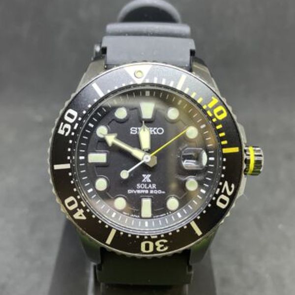 Seiko Prospex SNE441P1 Divers Solar Men's Watch - Black - solar powered ...