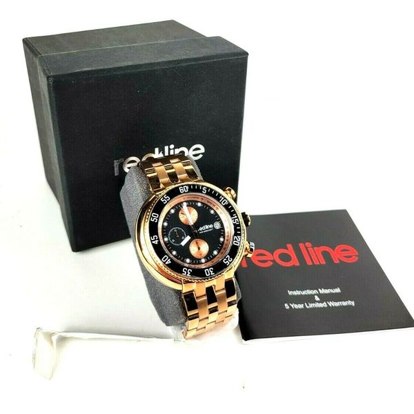 Redline Mens WA 650 Designer 100M Chronograph Watch - NOS | WatchCharts ...