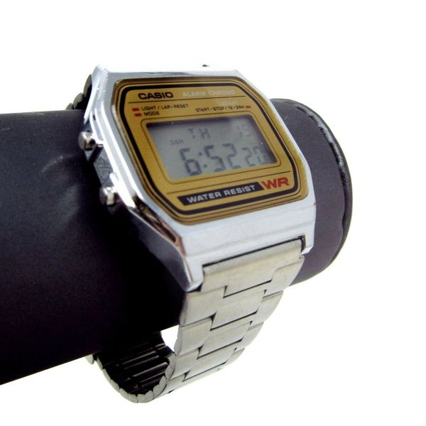 Casio 593 A158WE Alarm Chrono Digital Watch RUNS KK720 | WatchCharts