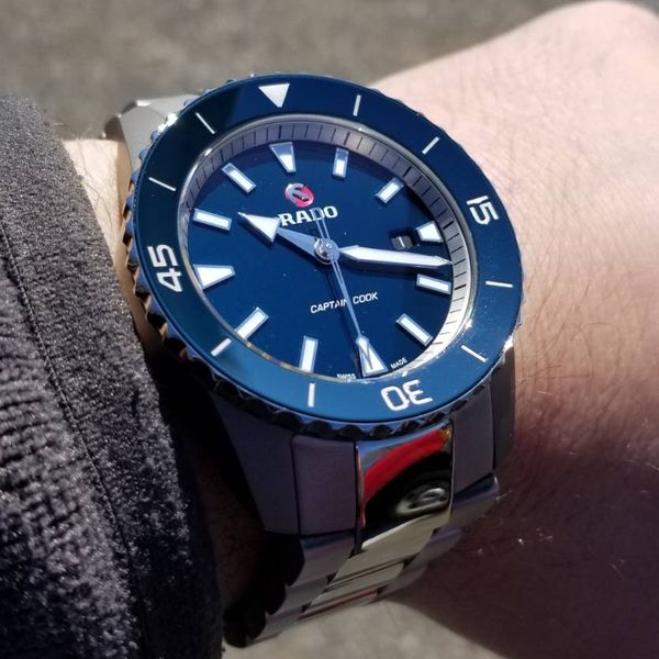 FSOT: Rado Captain Cook blue 45mm titanium | WatchCharts