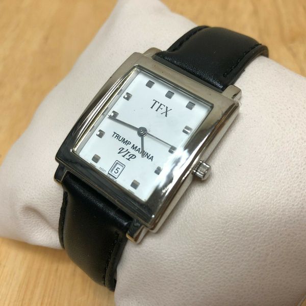 UNUSED Bulova TFX TRUMP MARINA VIP Analog Quartz Watch Hours~Date~New ...