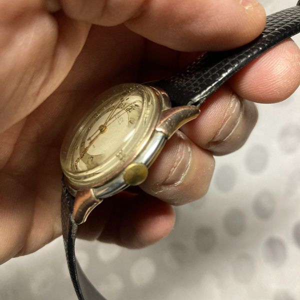 Beautiful WW2 Gold & Silver Two Tone Gruen PanAm Captain Manual Wind ...