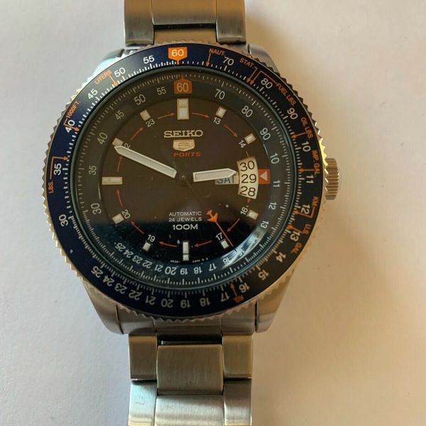 Seiko 5 Sport E6B Pilot Watch Stainless band 24 jewel | WatchCharts
