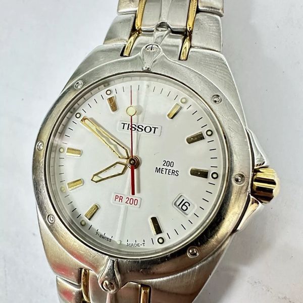TISSOT PR200 QUARTZ DATE CRYSTAL SAPPHIRE SWISS VINTAGE watch | WatchCharts Marketplace
