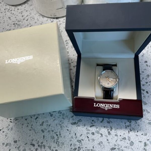 Longines Men's Watch L47954782 Heritage Flagship Automatic Brown ...