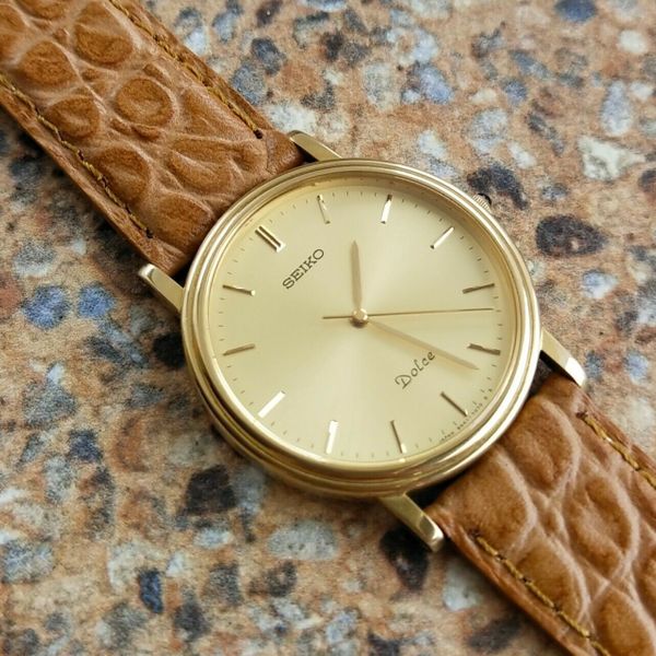 Seiko Dolce 8N41 7030 High Accuracy Quartz January 1990 Dress Watch SGP ...
