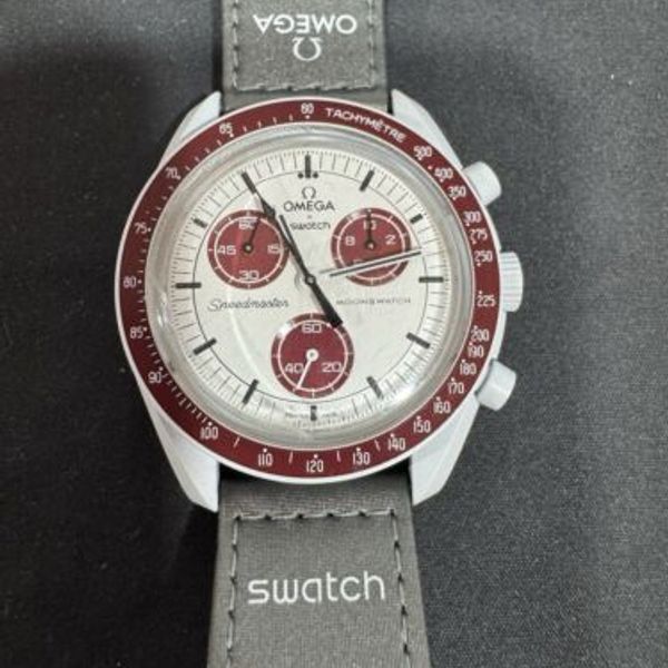 OMEGA x Swatch Speedmaster MoonSwatch Mission To Pluto Mens Wrist Watch ...