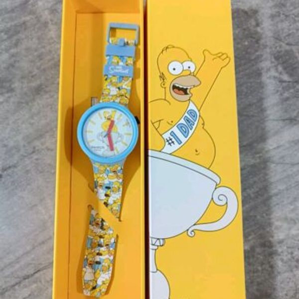 Best Dad Ever Swatch And The Simpsons | WatchCharts Marketplace
