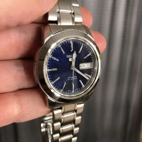 SHIPS FREE - Seiko 5 SNKE51 men’s watch blue dial 20mm lugs | WatchCharts