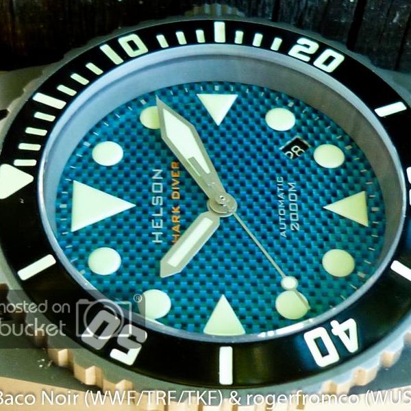 45mm Titanium Helson Shark Diver | WatchCharts Marketplace