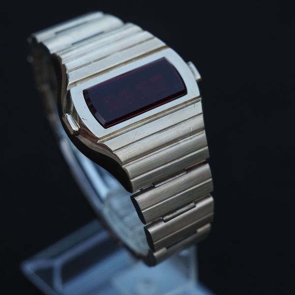 Vintage 1974 Hamilton Pulsar QED II 14k GF Time Computer LED Watch ...