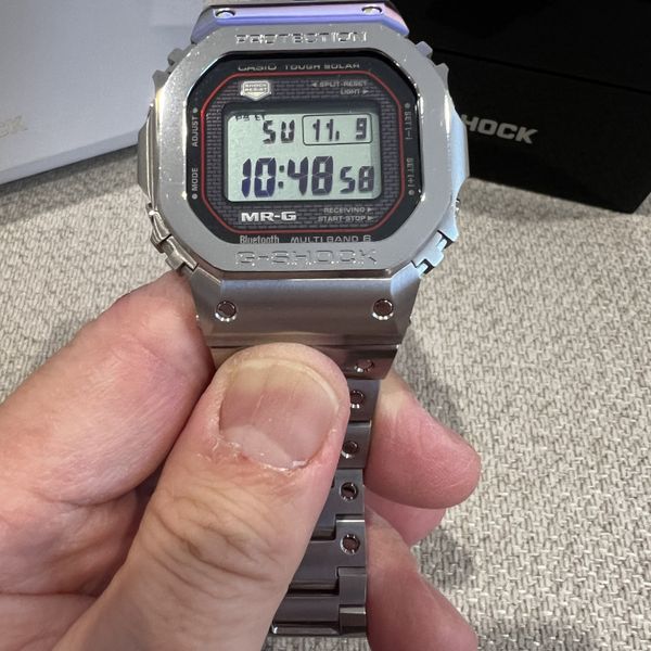 Casio G-Shock MRGB5000D-1 MRG Square Silver | WatchCharts Marketplace