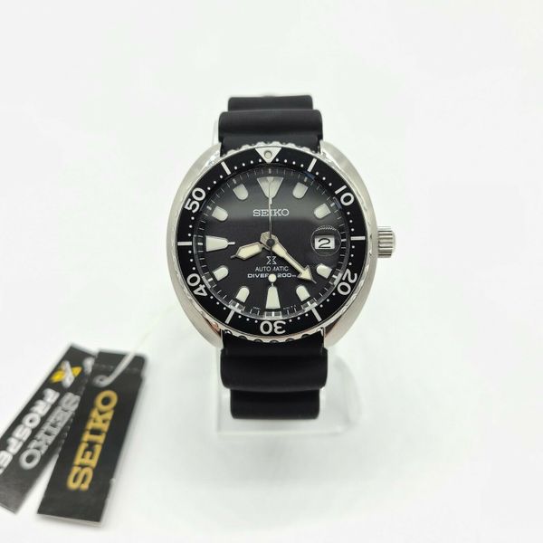 Seiko Mini Baby Turtle SRPC35K1 SRPC35 Men's Diver Watch Black Dial ...