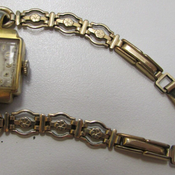 Vintage Ladies 6" 1/10 12ct Rolled Gold Oris Wrist Watch Lunette Plaque ...