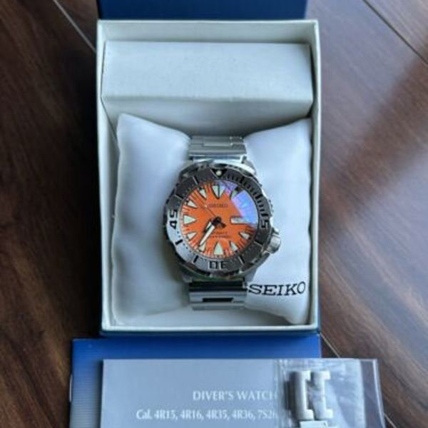 Seiko 2nd Generation Orange Monster SRP309 Automatic Men's Diver Watch ...