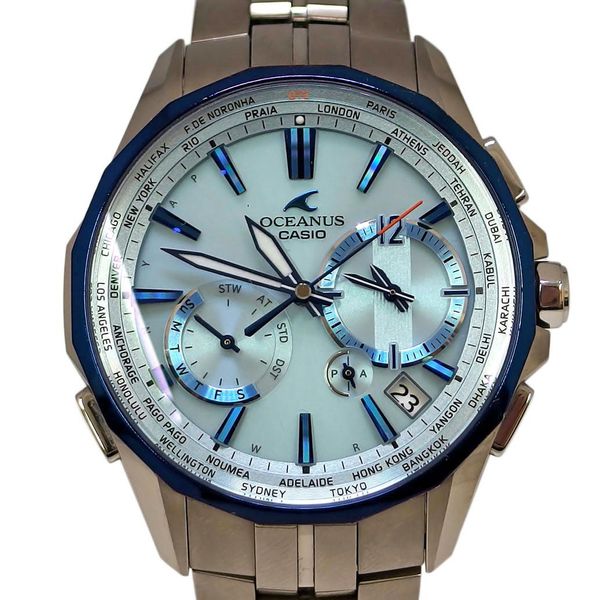CASIO OCEANUS Oceanus Manta Manta Ref. OCW-S3400D-2AJF radio solar blue dial [1 year warranty ...